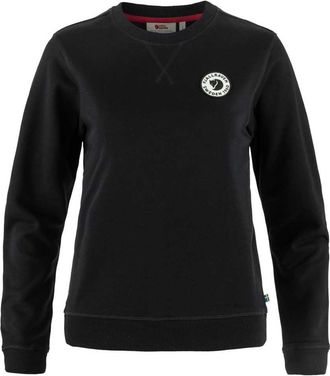 Fjällräven Damen 1960 Logo Badge Sweatshirt, Black, XL