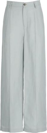 Woolrich Femme, Pantalons, Bleu, Taille: W28 Pantalon en m&eacute;lange de lin