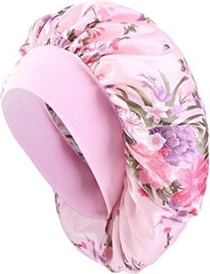 Generic Satin Schlafm&uuml;tz Bonnet de nuit en satin pour femme - Bonnet de nuit en soie respirant - Bonnet r&eacute;glable en soie pour dormir - Bonnet en soie pour dor