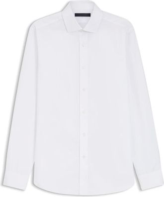 HUGO BOSS Homme, Chemises, Blanc, Taille: XL Chemise en coton &agrave; manches longues