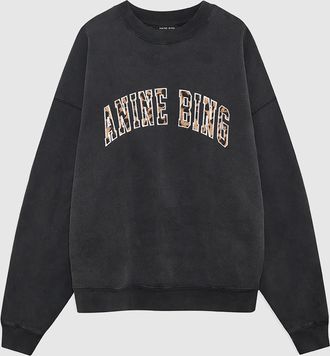 Anine Bing Sweatshirt Miles Washed Noir