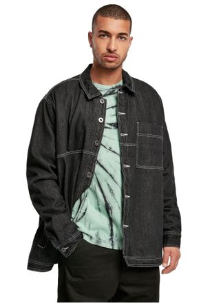 Urban Classics Herren Jacke Oversized Trucker Jacket black raw 5XL