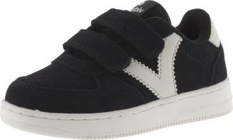 Victoria Low-Top Tiempo Spaltleder & Kontrast-Teile & Klettverschlüsse 1124115 für Kinder Marino 25