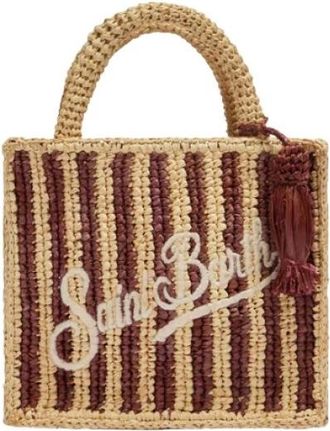 MC2 Saint Barth Femme, Sacs, Brun, Taille: ONE Size Mini Vanity Raffia