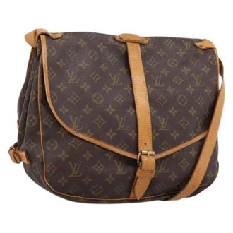 Louis Vuitton Sac bandouli&egrave;re Saumur 35 Pre-owned - Femme - Pre-owned - Brun - Taille: ONE Size