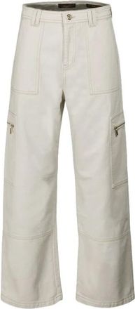 Moorer Femme, Jeans, Beige, Taille: W27 Arys-43 Ecru