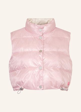 Frieda & Freddies Frieda & Freddies Cropped-Steppweste Maddy Zum Wenden rosa