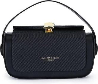 Generic Sac à bandoulière vintage en cuir synthétique avec sangle amovible pour femme, Noir, 210.00x130.00x70.00mm/8.27x5.12x2.76nch