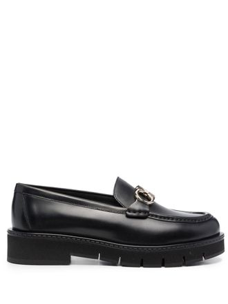 Ferragamo mocassins Rolo en cuir - Noir