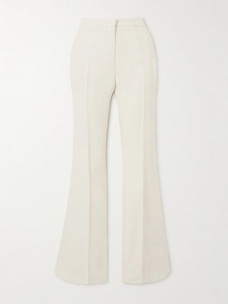 Etro Schlaghose Aus Woll-jacquard - Elfenbein