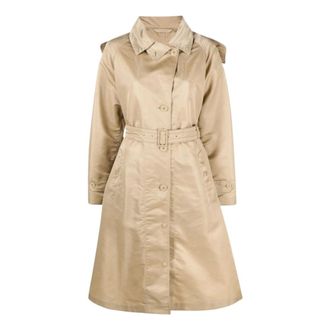 Moncler Femme, Manteaux, Beige, Taille: 40 FR Trench Manteaux