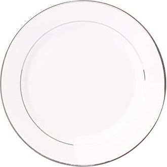 Ambition Speiseteller Aura Silver 27 cm Hartglasgeschirr Teller E&szlig;teller Porzellan modern elegant
