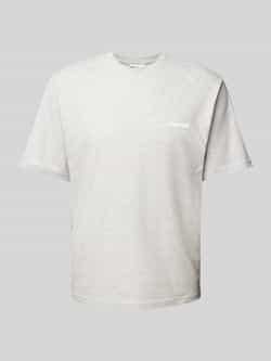 Review T-Shirt mit Label-Print