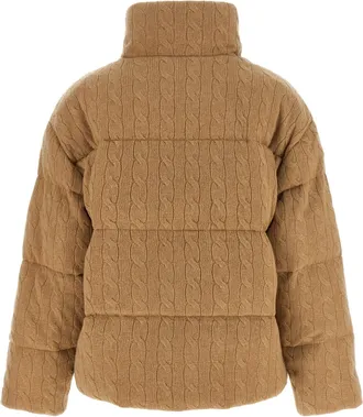 Polo Ralph Lauren Wool-Cashmere Blend Quilted Down Jacket - Camel