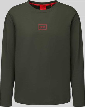 HUGO BOSS Regular Fit Langarmshirt aus Baumwoll-MIx Modell Laze Longsleeve