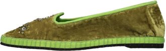 Maliparmi Maliparmi, Femme, Chaussures, Vert, Taille: 37 EU Friulane Ballerines en Velours