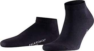Falke Cool 24/7, Chaussettes Homme, Coton, Bleu (Dark Navy 6370), 45-46 (1 Paire)