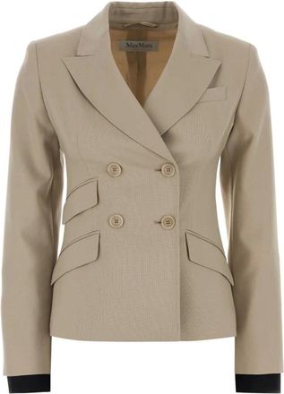 Max Mara Femme, Vestes, Beige, Taille: 36 FR Placido Blazer