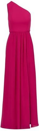 Adrianna Papell Robe asymétrique en Mousseline de Soie pour Femme, Magenta Brillant, 40