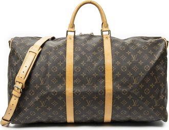 Louis Vuitton Crossbody Bags - Keepall Bandouliere 55 - Gr. unisize - in Braun - f&uuml;r Damen