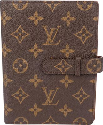 Louis Vuitton Portemonnaie - Louis Vuitton Canvas Monogram Vintage Agenda - Gr. unisize - in Braun - für Damen