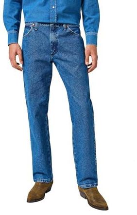 Wrangler Jeans Hommes 13MWZ, Original Regular Bootcut Fit, Straight Leg, Stonewashed, 32/30