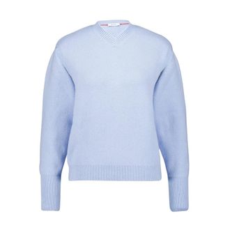 Ferragamo Lagiger Cashmere Pullover Hellblau - - Knitwear - Damen - Blau - L