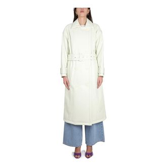 Stand Studio Emily Faux Leather Trench - - Coats - Damen - Gr&uuml;n - XS