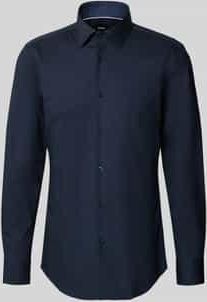 HUGO BOSS Slim Fit Businesshemd aus Baumwoll-Mix Modell H-HANK