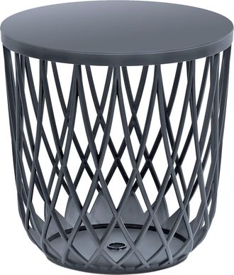 Prosperplast Gartenkorbständer - dekorativer Beistelltisch UNIQUBO 55L, Abmessungen (mm) 447x447x450, Farbe Anthrazit