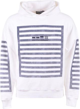 Dolce & Gabbana Herren, Sweatshirts & Hoodies, Wei&szlig;, XLGr&ouml;&szlig;e