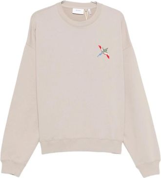 Axel Arigato Homme, Sweatshirts et sweats &agrave; capuche, Gris, Taille: XL Micro Bee Bird SweaT-shirt