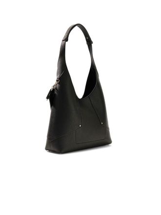 Guess Womens Hobo Bag Black Polyurethane - Handbags