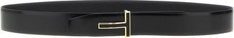 Tom Ford Logo Buckle Reversible Belt - Black