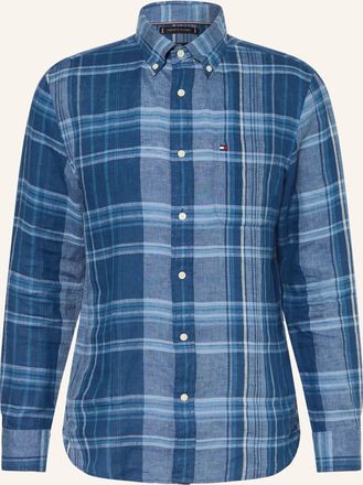 Tommy Hilfiger Leinenhemd Regular Fit blau