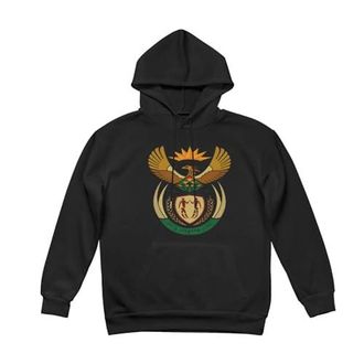 Generic Sweatshirts &Agrave; Capuche Hommes Doublure Polaire Imprim&eacute; Graphique Afrique du Sud Embl&egrave;me National Pull Hoodie Hauts Streetwear Vintage Pull De D&eacute;tente A