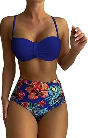 Generic Ensemble bikini pour femme &eacute;l&eacute;gant et sexy - Deux pi&egrave;ces - Triangle - Col en V - Maillot de bain push-up - Maillot de bain incurv&eacute; - Haut de bikini - 