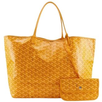 Goyard Pre-owned Saint Louis PVC Coated Canvas Tote Bag - Femme - Pre-owned - Jaune - Taille: ONE Size