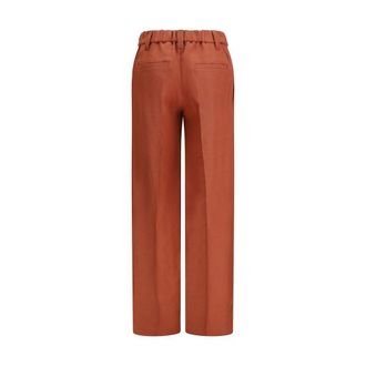 Brunello Cucinelli Womens Multicolor Linen Casual Pants