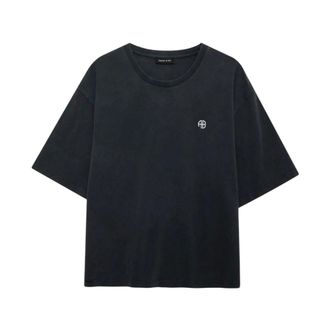 Anine Bing Femme, Tops, Noir, Taille: 36 FR Johnny Cropped Tee