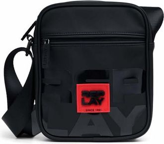 Replay Fm3768, Sac à bandoulière Hommes, 0098 Black, Mittelgroße
