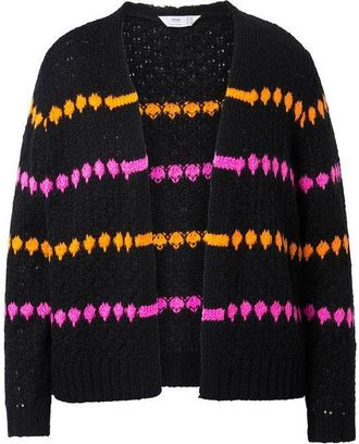 Angel Of Style Strickjacke Strickjacke Straight Fit Neon-Details