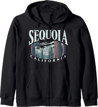 Trendy Apparel Sequoia California National Park Tree Scenery Kapuzenjacke