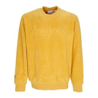 Timberland Linear Logo Crewneck Sweatshirt Mineral Yellow - - Sweatshirts & Hoodies - Herren - Gelb - M