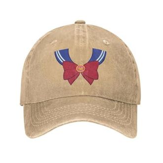Generic Casquette dHomme, Casquette Baseball S-Sailor M-Moon Anime R noeud Sun Sun Y2k Casquette Routier Gar&ccedil;on Mignonne Cadeau randonn&eacute;e personnalis&eacute; Passe-P