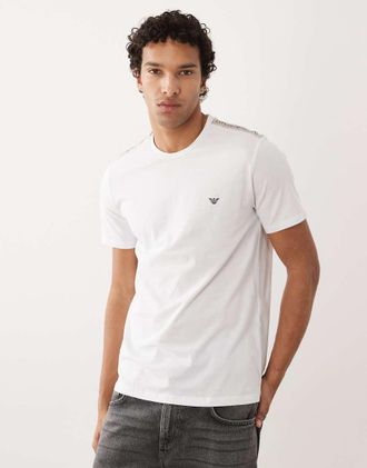 Emporio Armani Bodywear - T-shirt &agrave; logo - Blanc