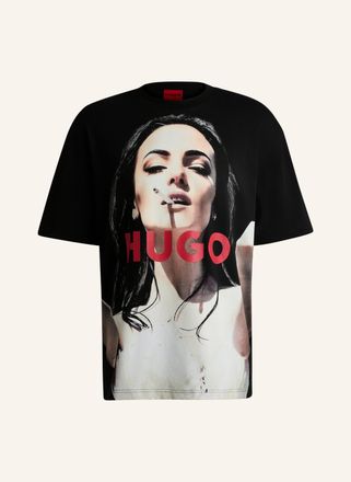 HUGO BOSS Hugo T-Shirt Duwedie Oversize Fit schwarz