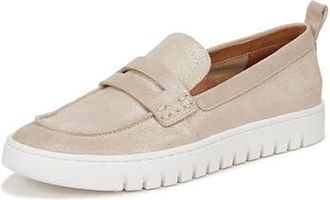 Vionic Mocassins Uptown Parfaitement compactables pour Femme avec Soutien de la vo&ucirc;te Plantaire, Coupe Moyenne, Cuir dor&eacute;, 38.5 EU
