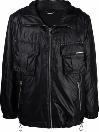 Les Hommes Homme, Vestes, Noir, Taille: M Classic Hood Rain Jacket