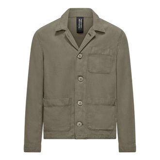 Bomboogie Homme, Vestes, Beige, Taille: S Veste en Tencel Non Doubl&eacute;e avec Col